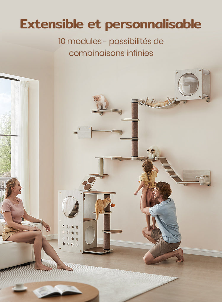 Arbres à chat muraux | Clickat by Feandrea