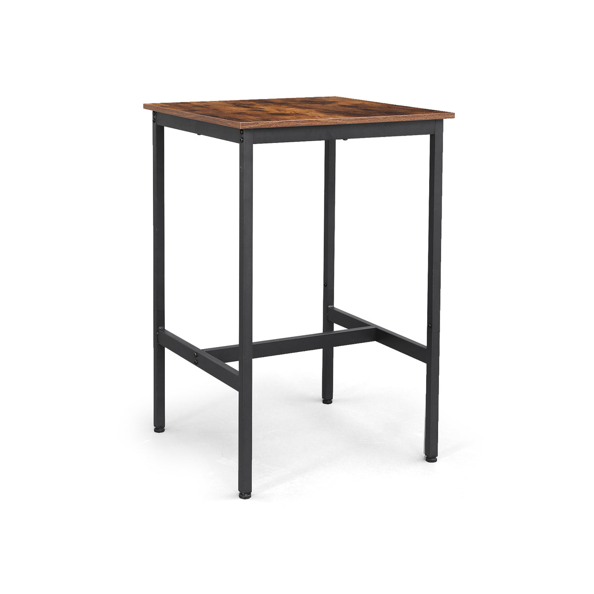 Table haute carré cadre acier style industriel | VASAGLE